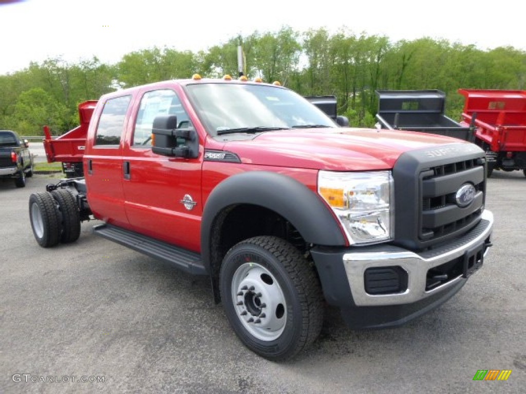 2015 Vermillion Red Ford F550 Super Duty XL Crew Cab 4x4 Chassis #93752261 Photo #2 | GTCarLot ...