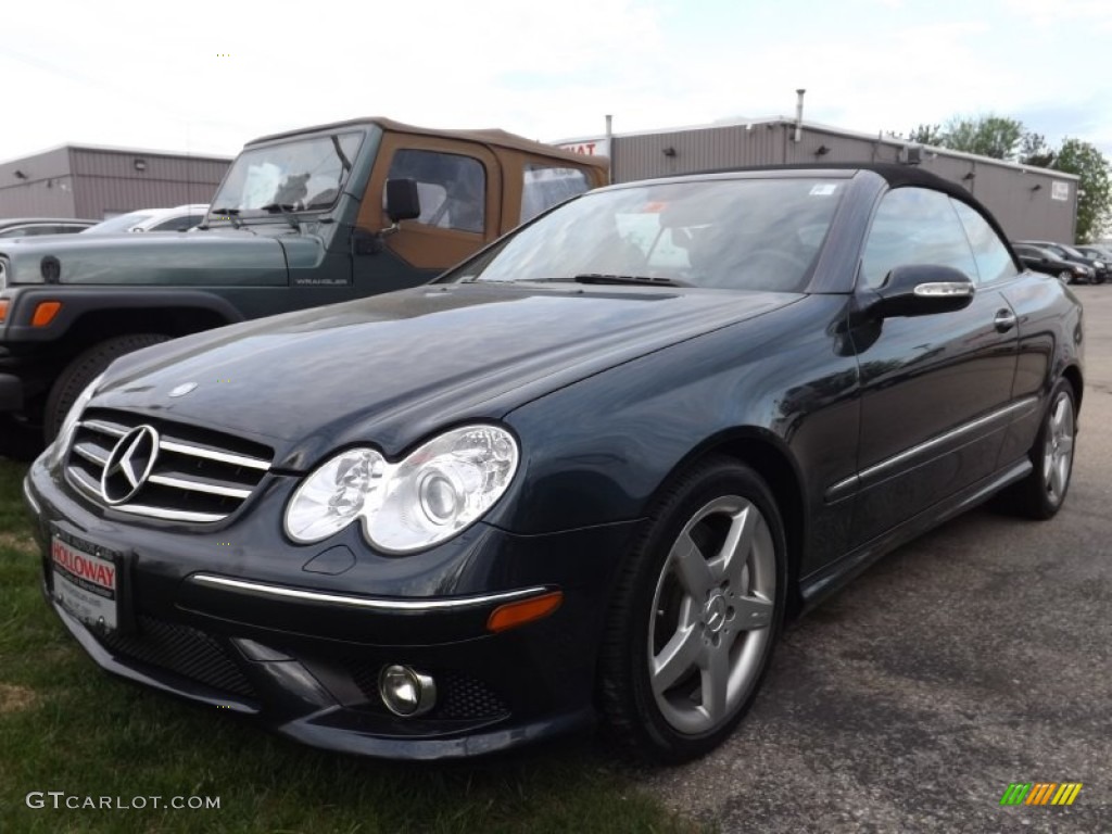 2007 Black Opal Metallic Mercedes Benz CLK 550 Cabriolet 93837097