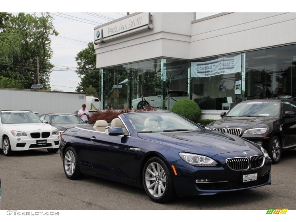 2014 Deep Sea Blue Metallic BMW 6 Series 640i Convertible #96470640 Photo #2 | GTCarLot.com ...